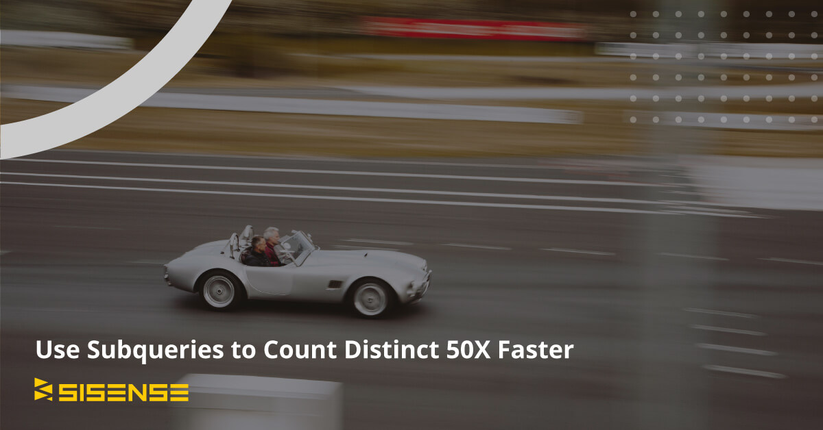 How To Use Subqueries To Count Distinct 50x Faster In Sql 5666
